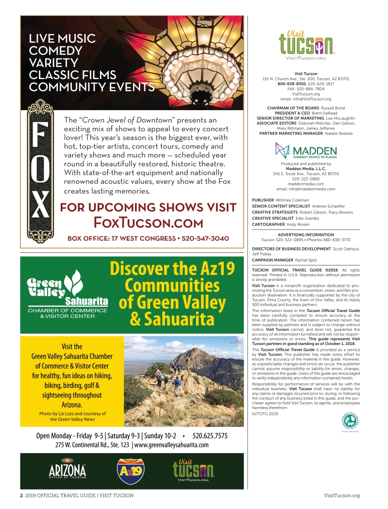 Visit Tucson Official Travel Guide 2019