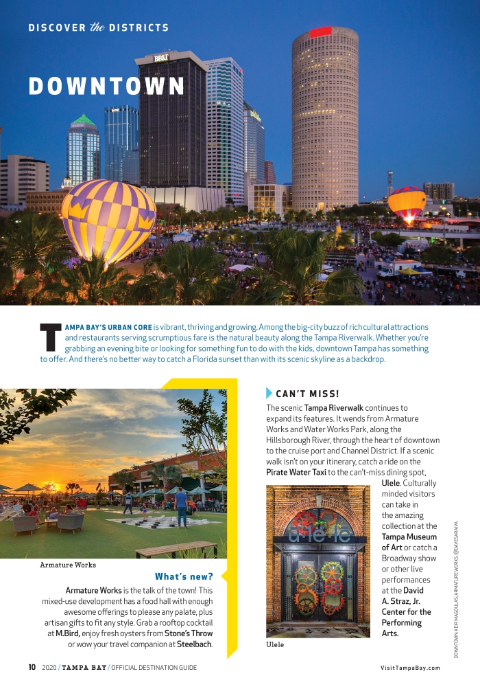 Visit Tampa Bay 2020 Official Destination Guide