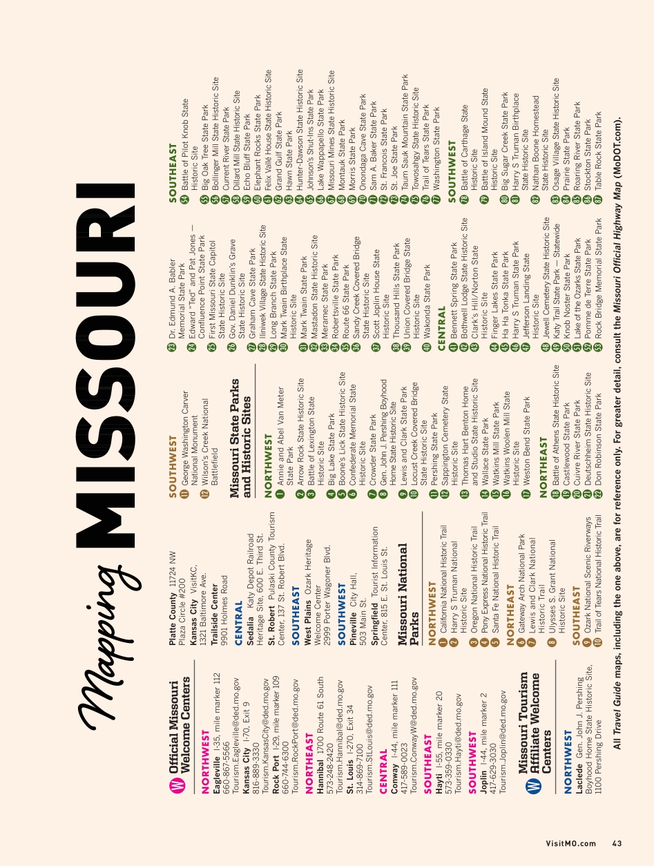 Missouri 2020 Official Travel Guide