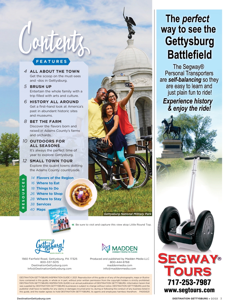 Destination Gettysburg Inspiration Guide