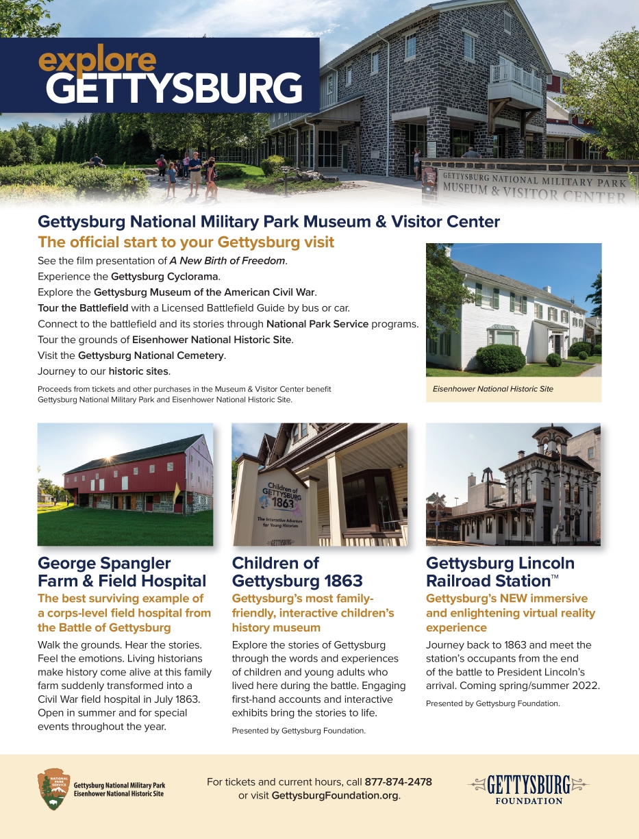 Destination Gettysburg Inspiration Guide