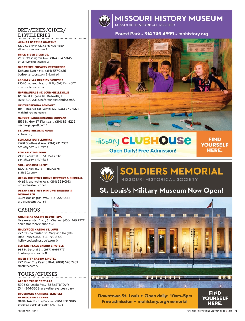 St. Louis Official Visitor's Guide 2020