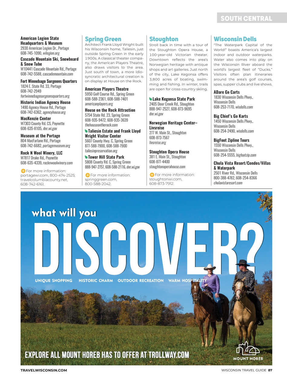 Wisconsin Travel Guide 2020