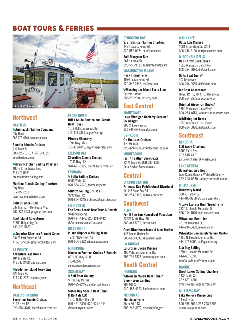 Wisconsin Travel Guide 2020