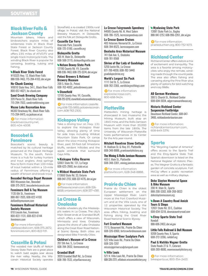 Wisconsin Travel Guide 2020